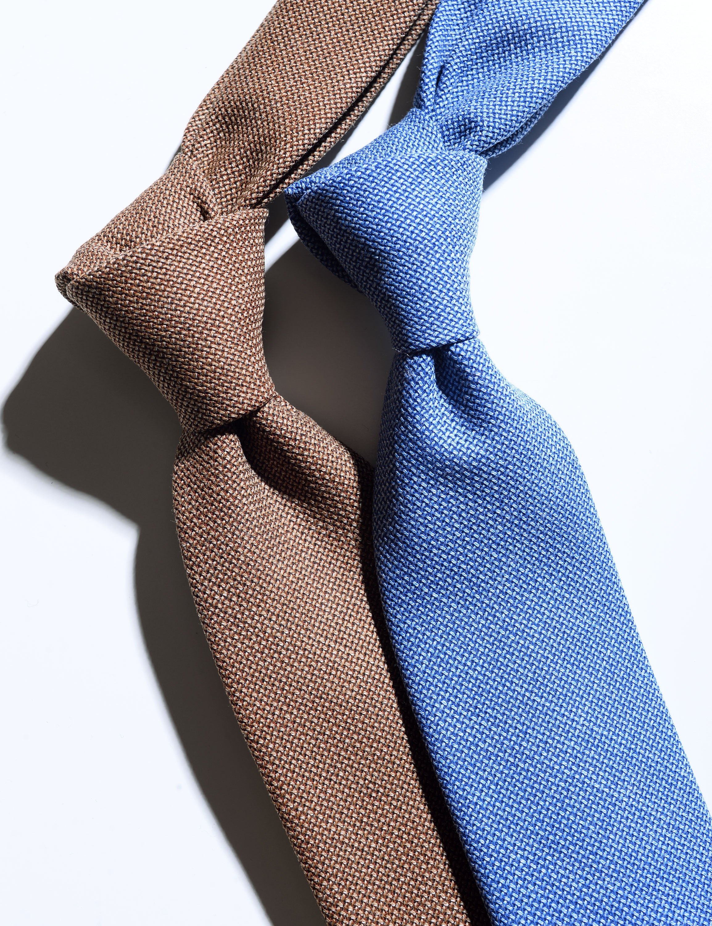 Super 140s Wool Hopsack Tie - Brass – Brooklyn Tailors